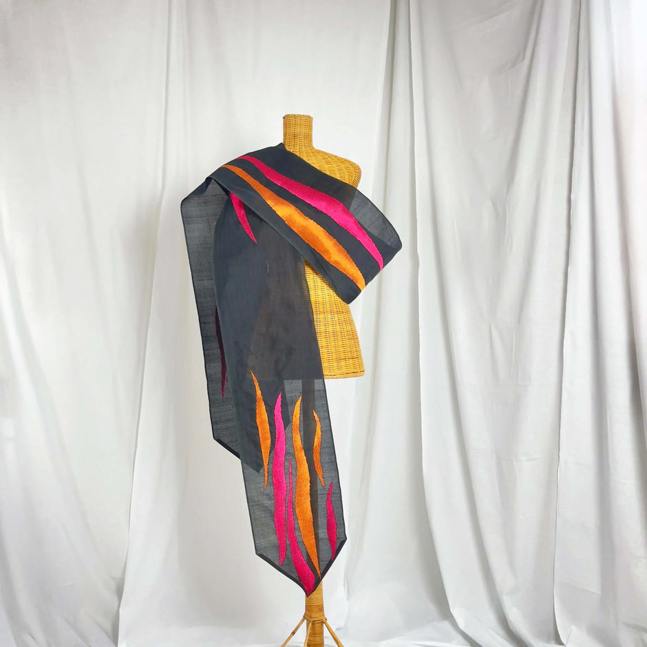 Handwoven songket shawls